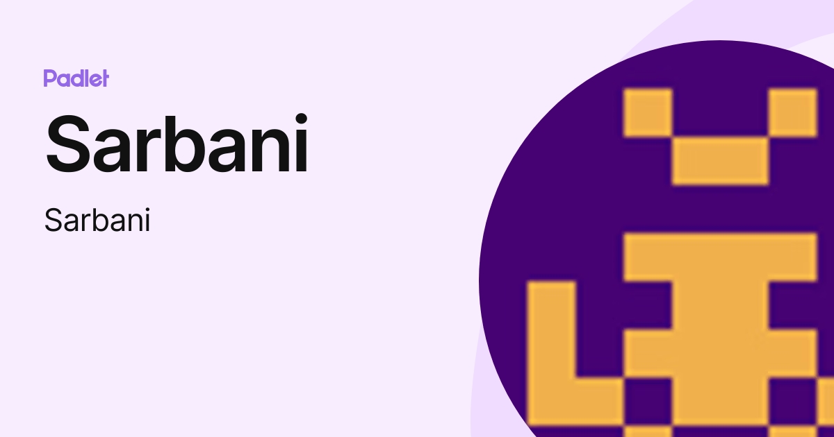 Sarbani (Sarbani) profile | Padlet
