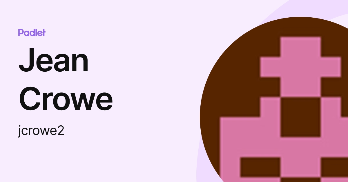 Jean Crowe (jcrowe2) profile | Padlet