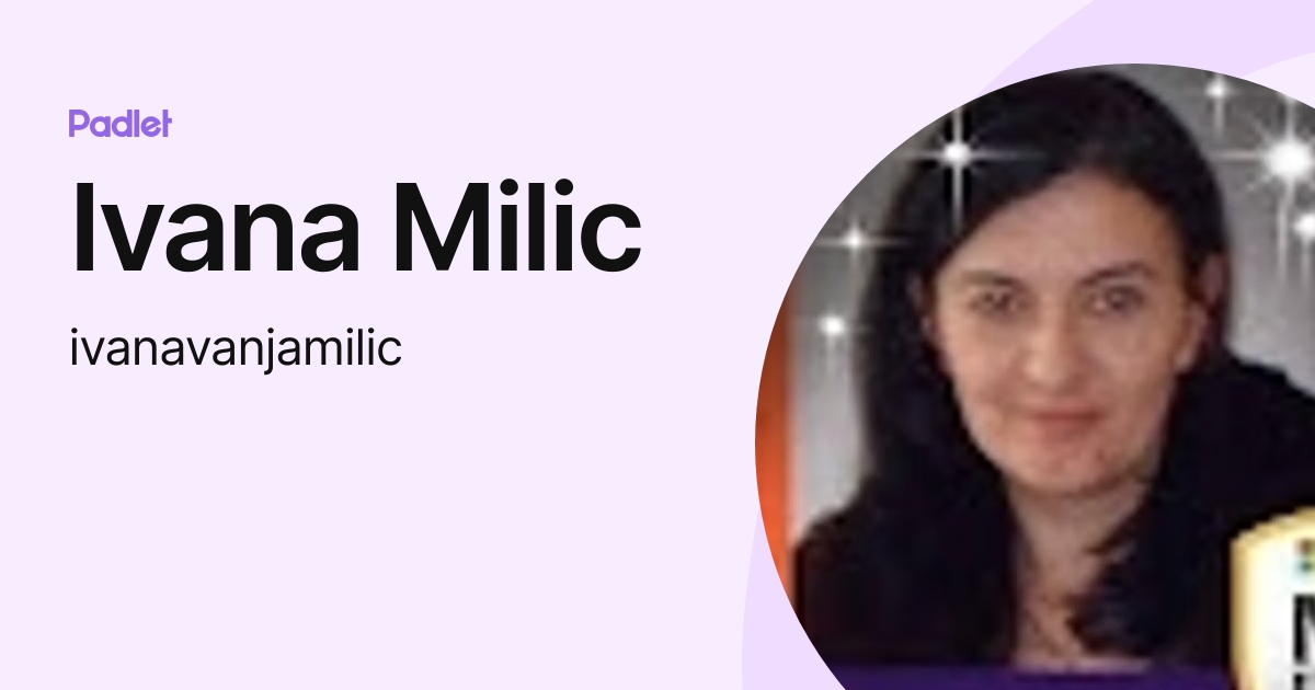 Ivana Milic (ivanavanjamilic) profile | Padlet
