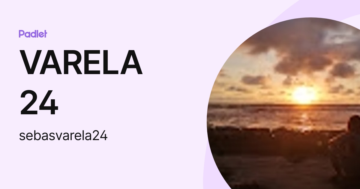 VARELA 24 (sebasvarela24) profile | Padlet