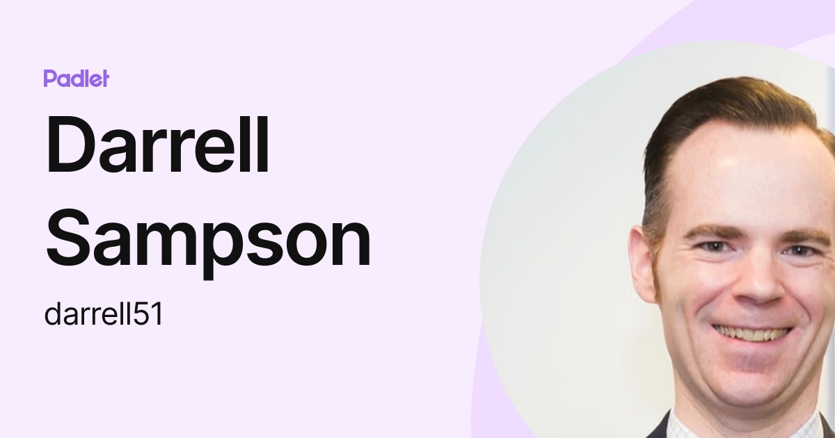 Darrell Sampson (darrell51) profile | Padlet
