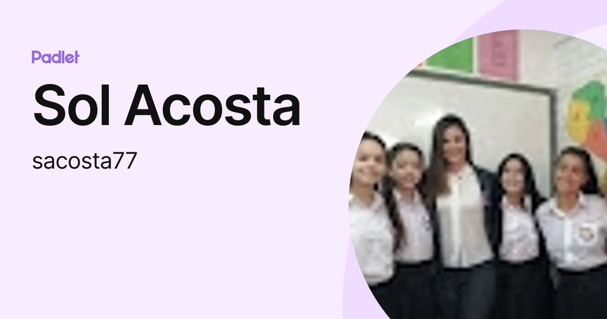 Sol Acosta (sacosta77) profile | Padlet