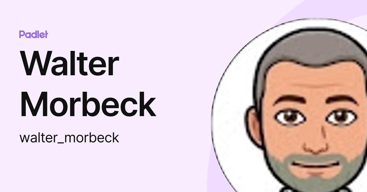 Walter Morbeck (walter_morbeck) profile | Padlet