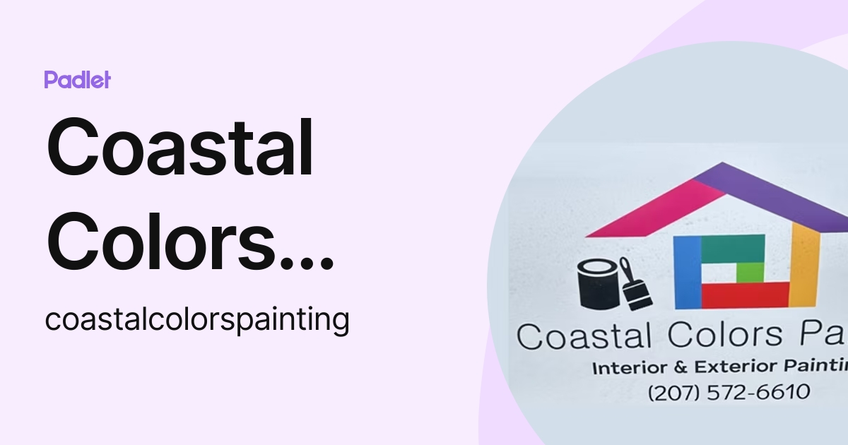 Coastal Colors Painting (coastalcolorspainting) profile | Padlet
