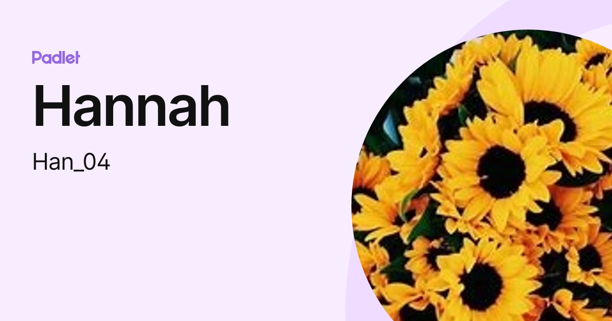 Hannah Han 04 Profile Padlet
