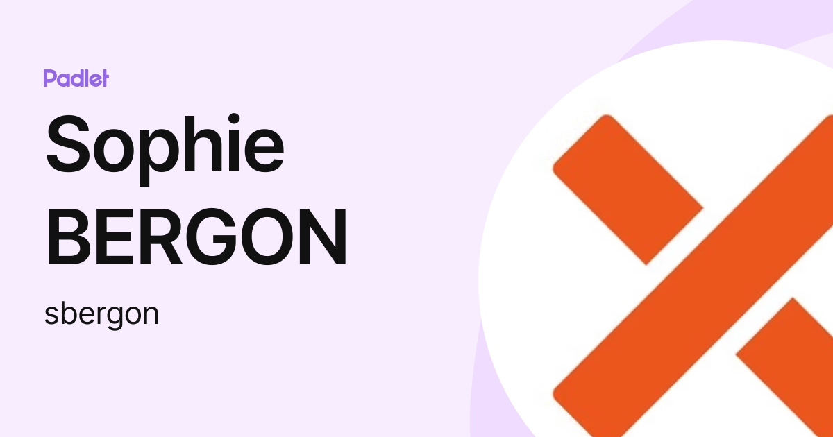 Sophie BERGON (sbergon) profile | Padlet
