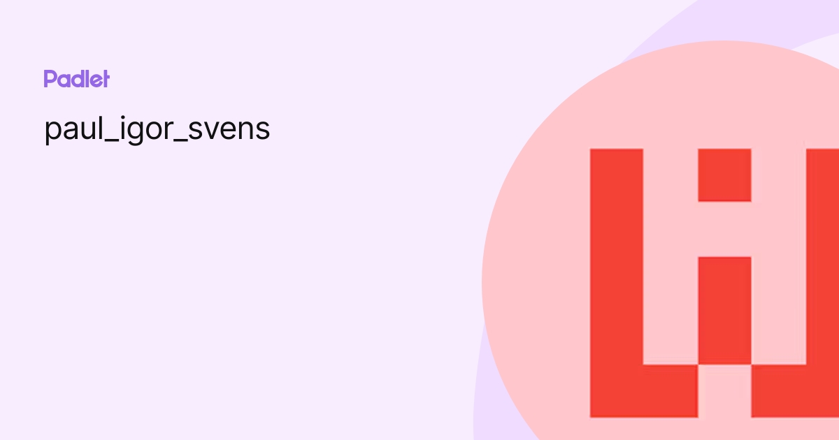 paul_igor_svens profile | Padlet