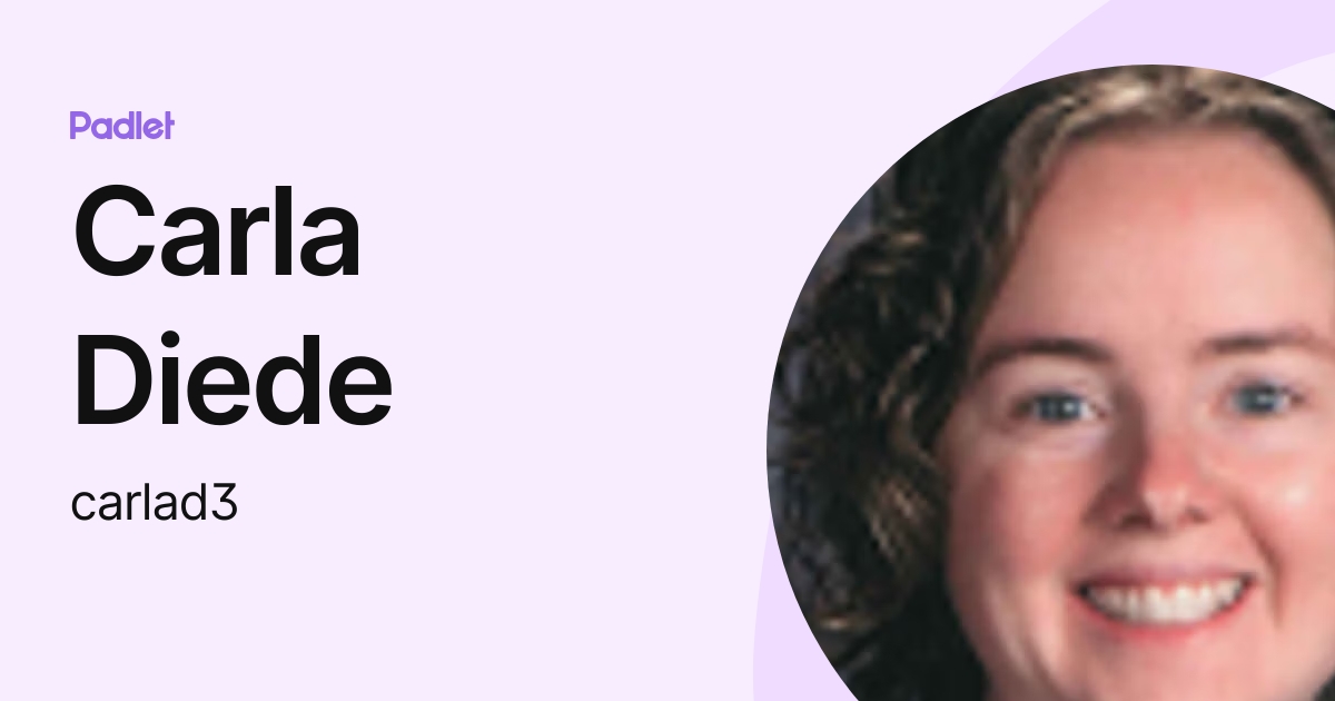 Carla Diede (carlad3) profile | Padlet