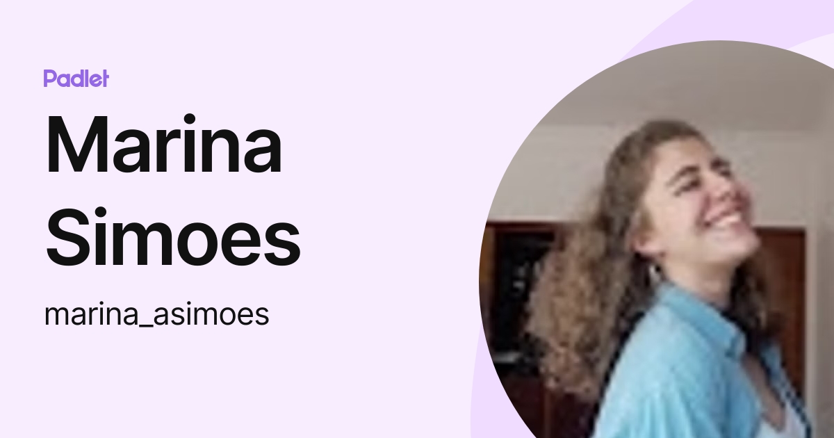 Marina Simoes (marina_asimoes) profile | Padlet