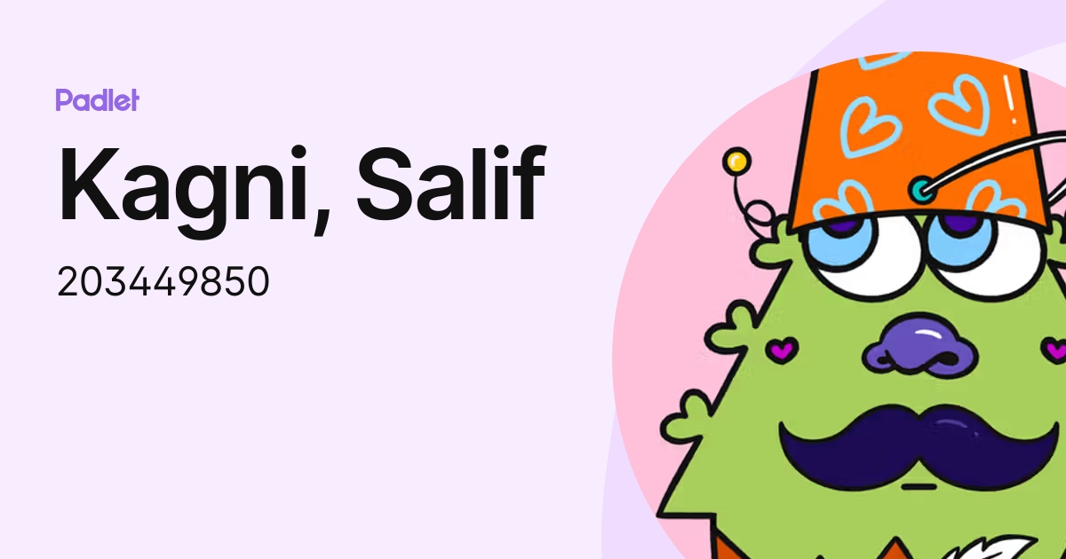 Kagni, Salif (203449850) profile | Padlet