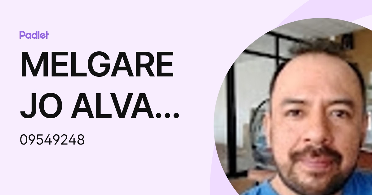 MELGAREJO ALVA Alexander Fabian (09549248) profile | Padlet