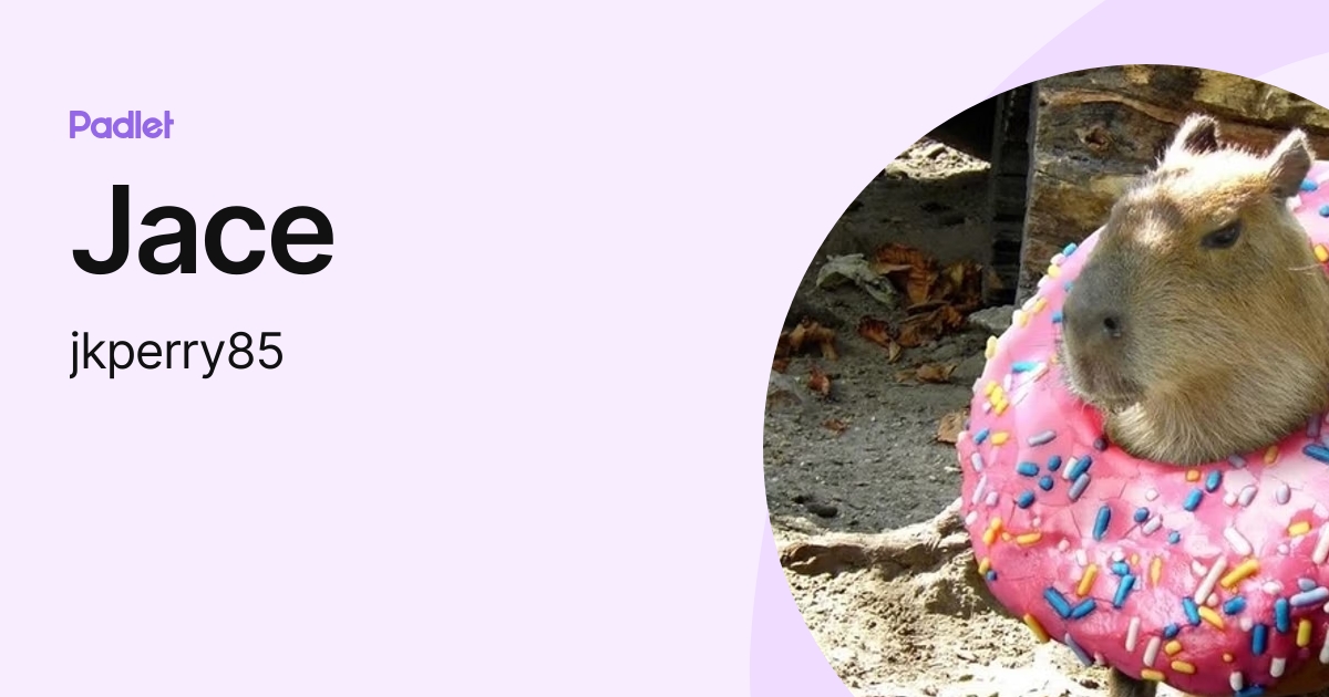 Jace (jkperry85) profile | Padlet