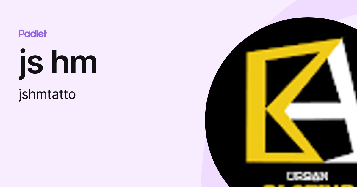 js hm (jshmtatto) profile | Padlet