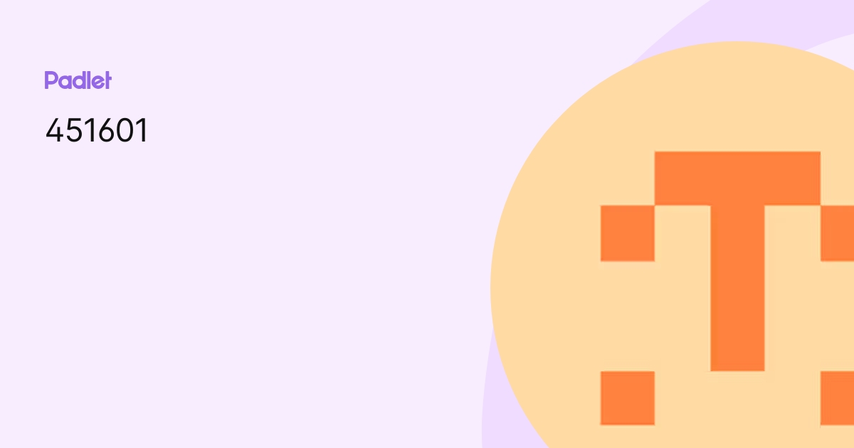 451601 Profile Padlet