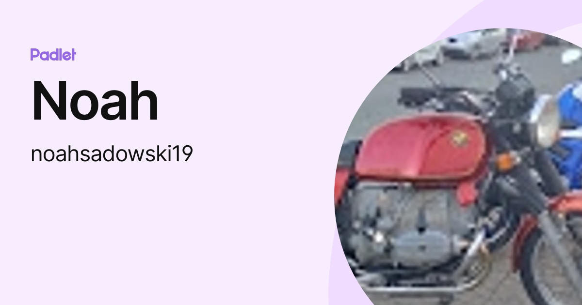 Noah (noahsadowski19) profile | Padlet