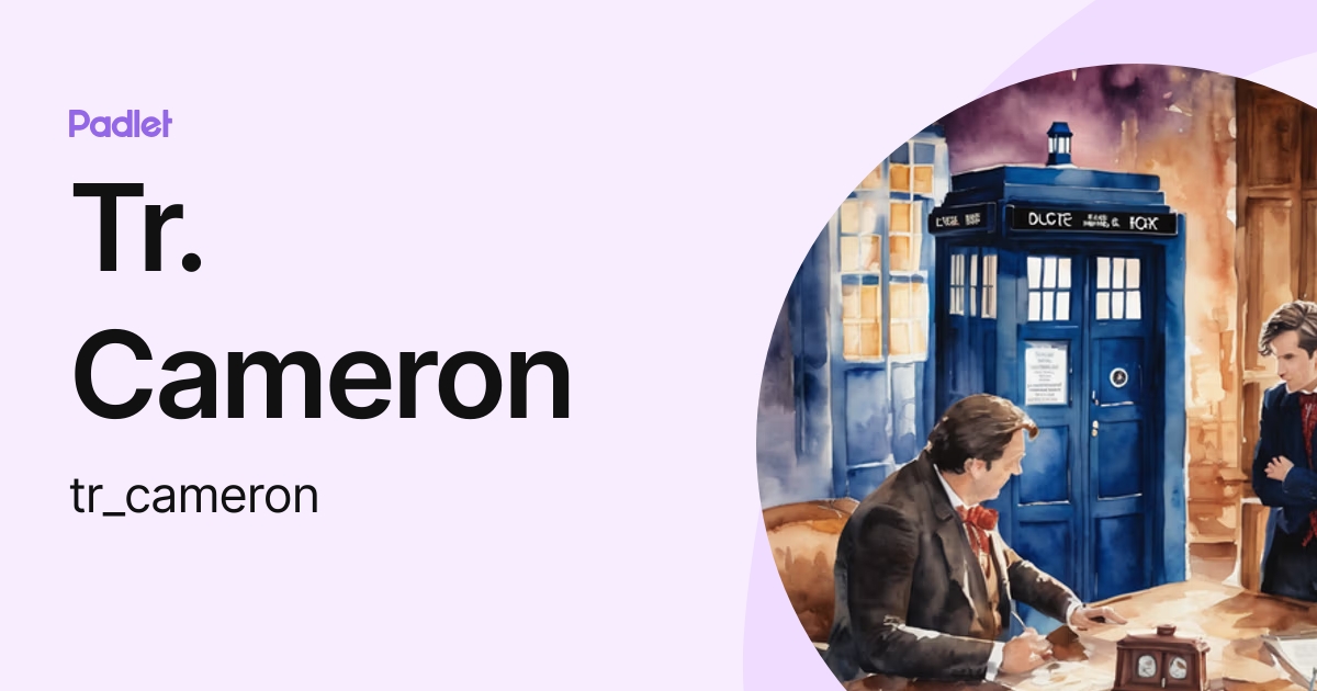 Tr. Cameron (tr_cameron) profile | Padlet