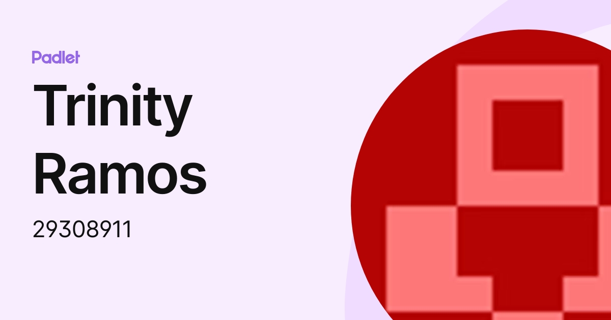 Trinity Ramos (29308911) profile | Padlet