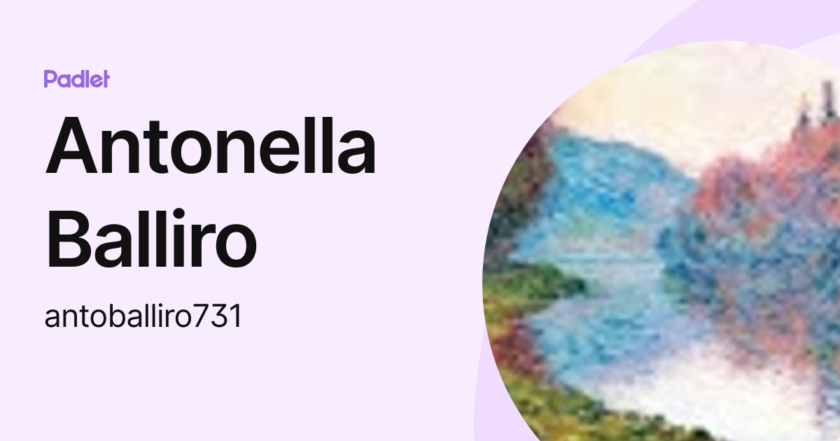 Antonella Balliro (antoballiro731) profile | Padlet