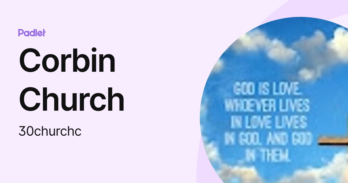 Corbin Church (30churchc) profile | Padlet