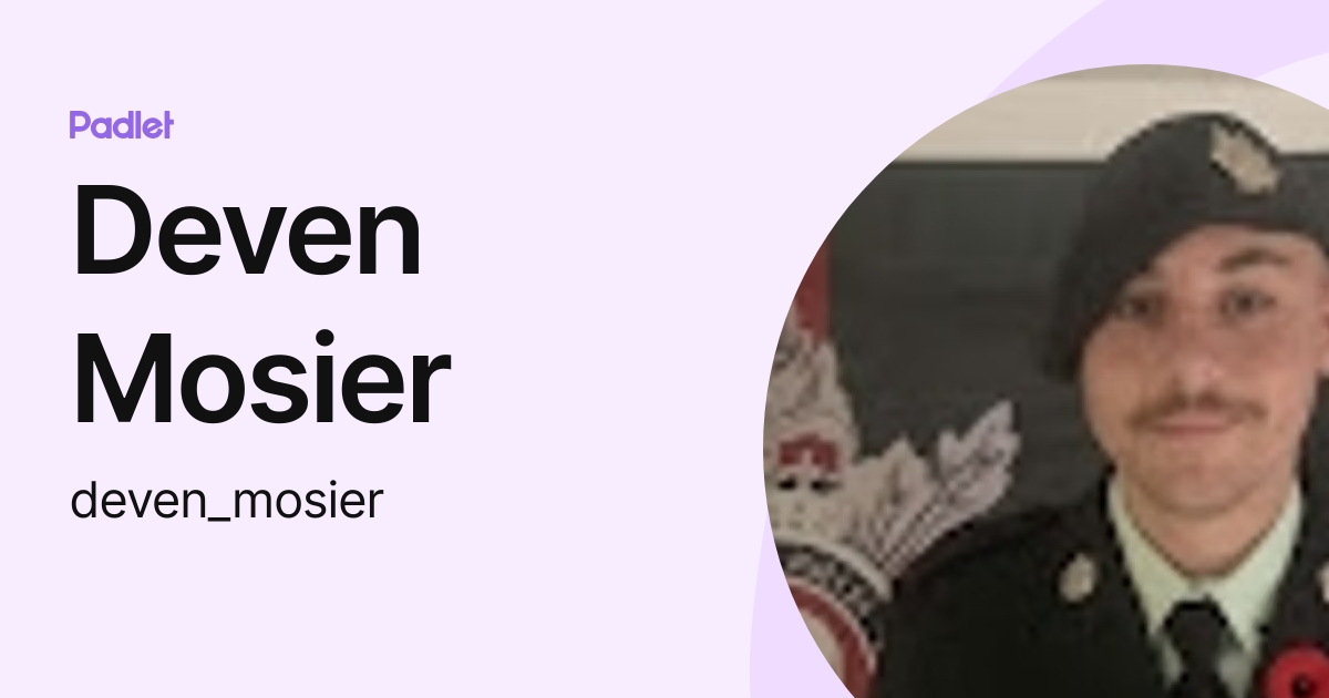 Deven Mosier (deven_mosier) profile | Padlet