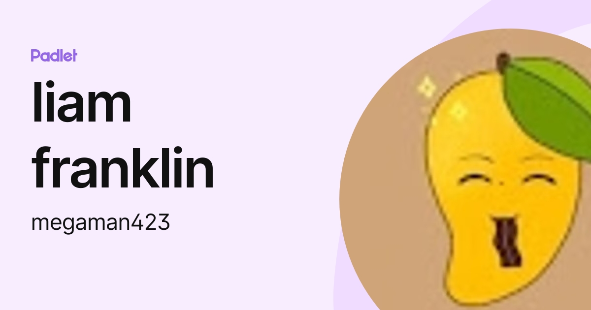 liam franklin (megaman423) profile | Padlet