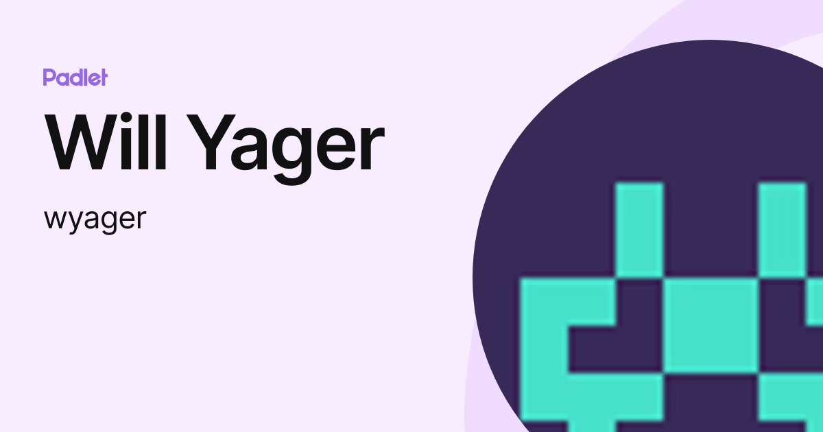Will Yager (wyager) profile | Padlet