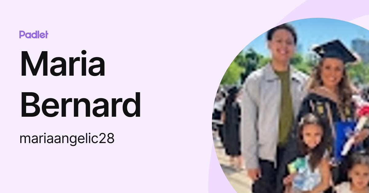 Maria Bernard (mariaangelic28) profile | Padlet