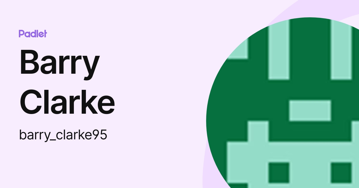 Barry Clarke (barry_clarke95) profile | Padlet