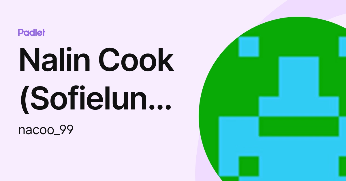Nalin Cook (Sofielundsskolan) (nacoo_99) profile | Padlet