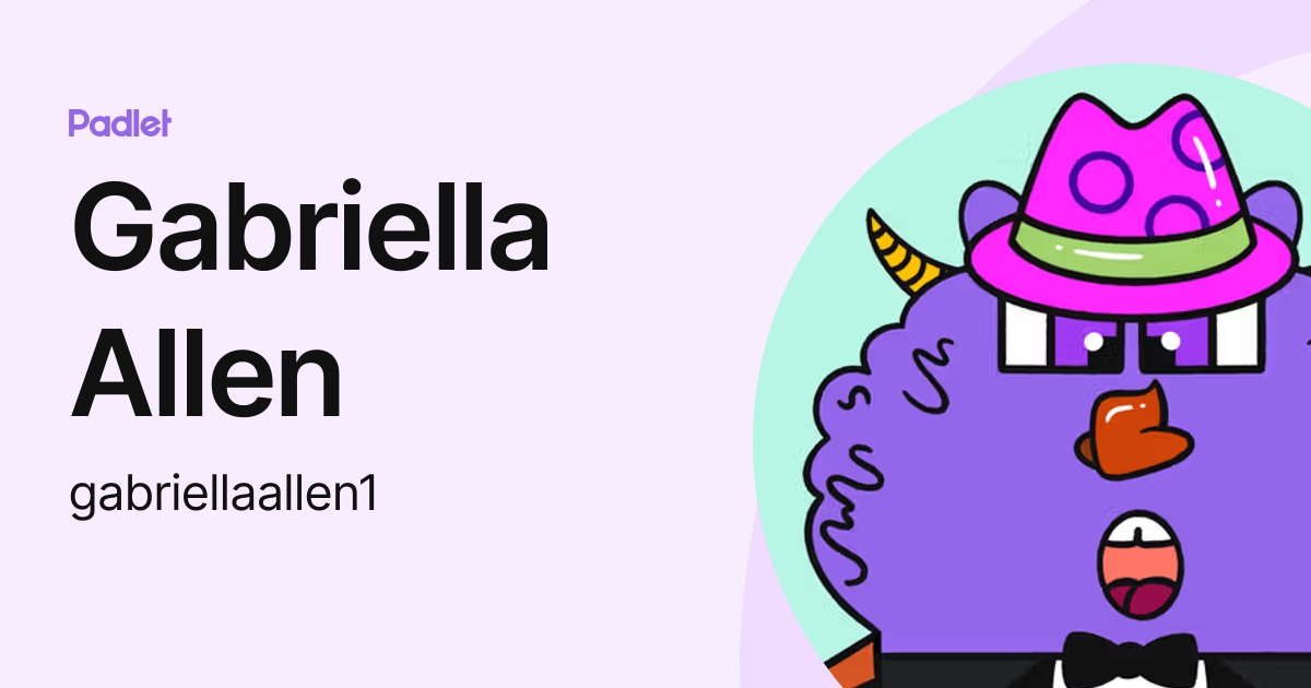 Gabriella Allen (gabriellaallen1) profile | Padlet