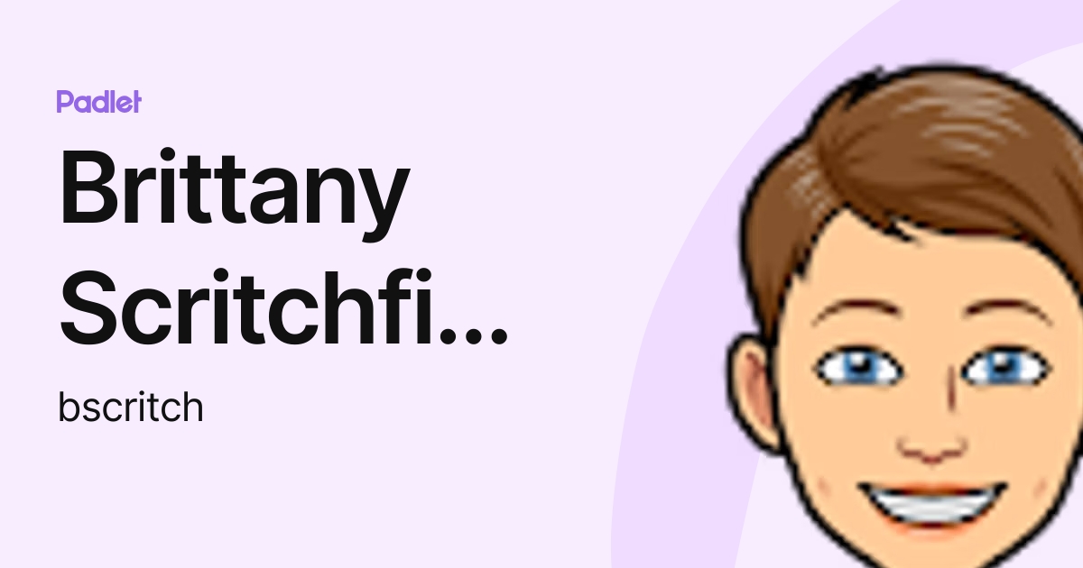 Brittany Scritchfield (bscritch) profile | Padlet