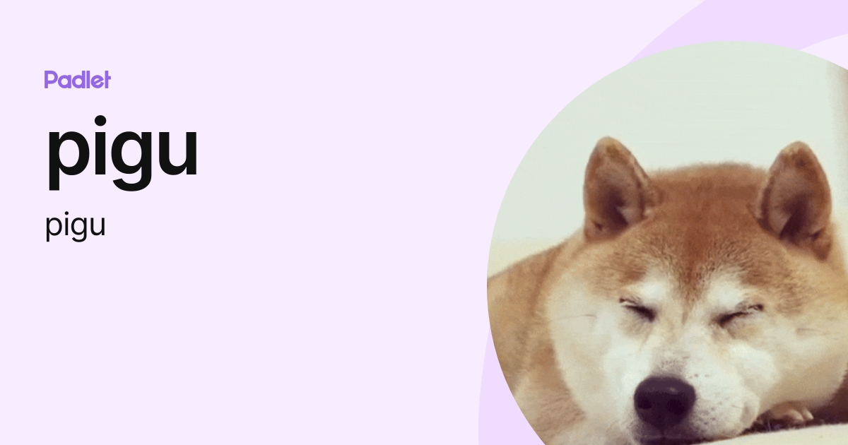 pigu (pigu) profile | Padlet