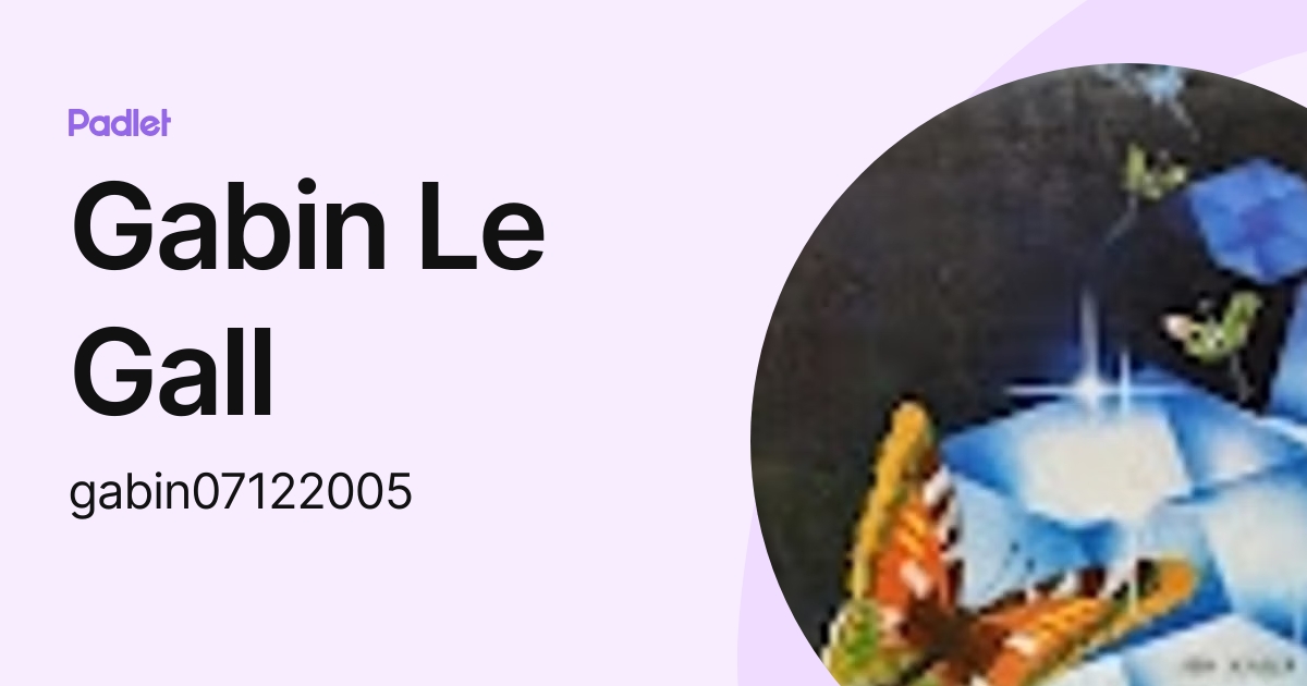 Gabin Le Gall Gabin07122005 Profile Padlet