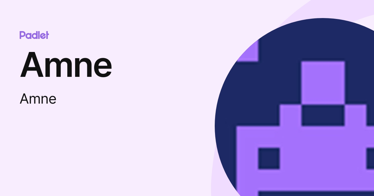 Amne (Amne) profile | Padlet