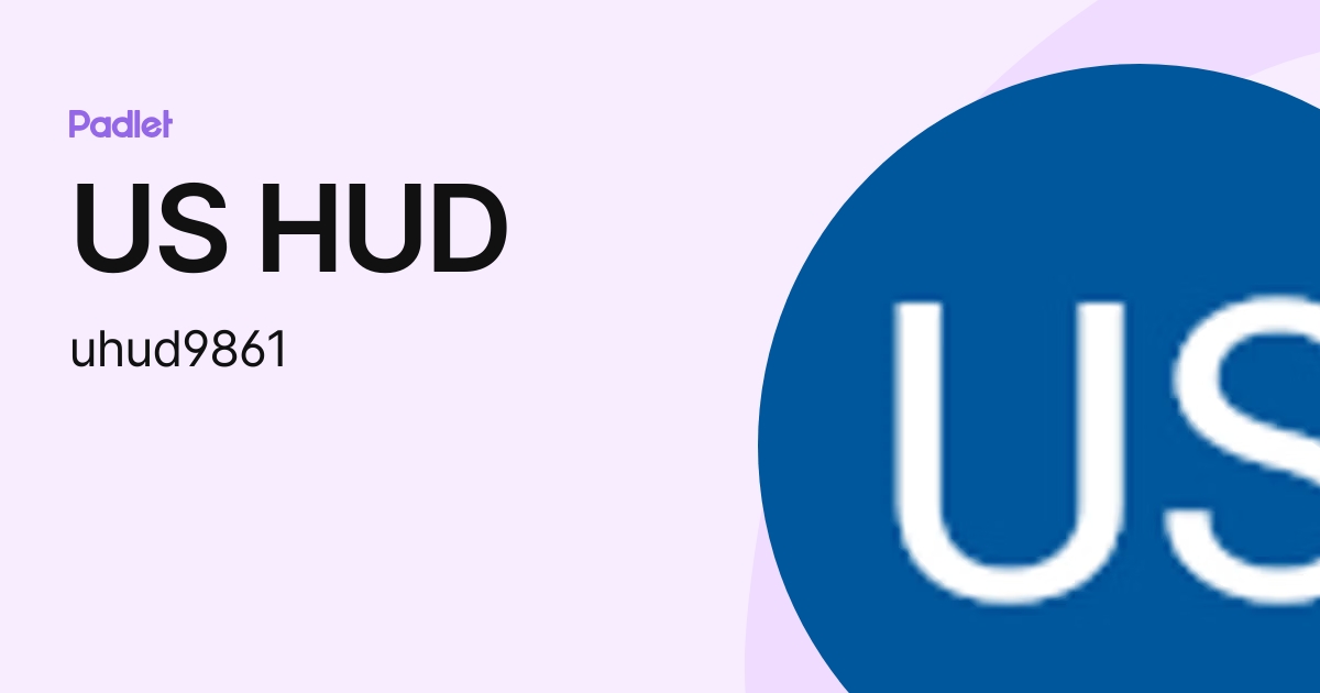 US HUD (uhud9861) profile | Padlet