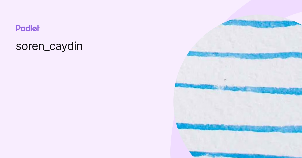 soren_caydin profile | Padlet