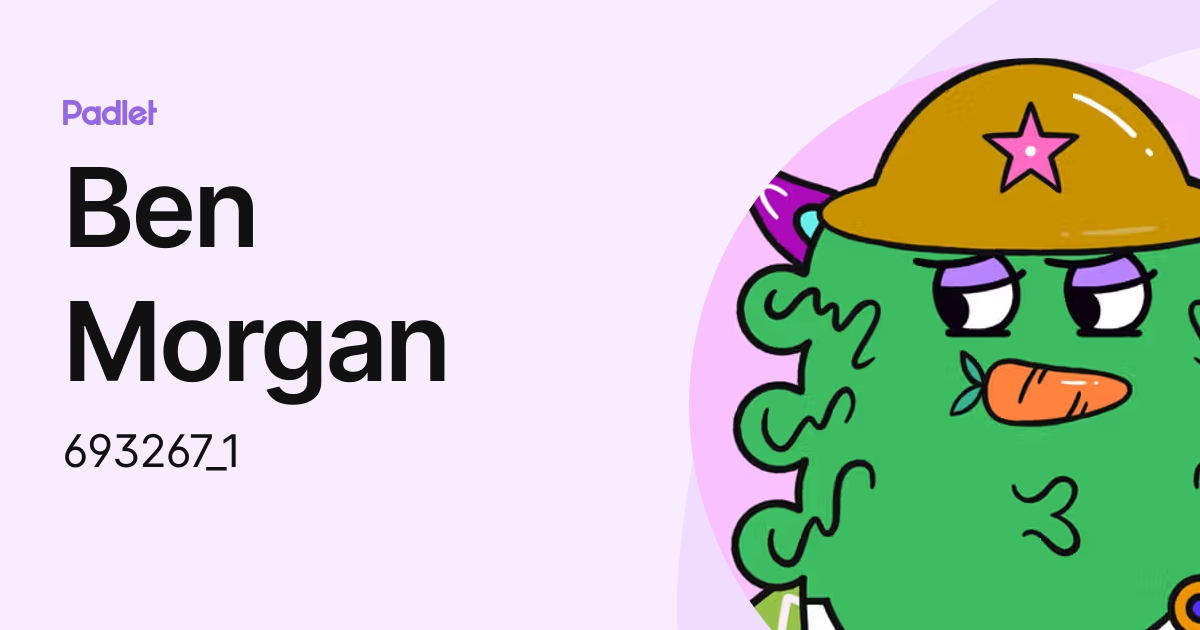 Ben Morgan (693267_1) profile | Padlet