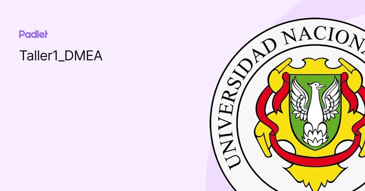 Taller1_DMEA profile | Padlet