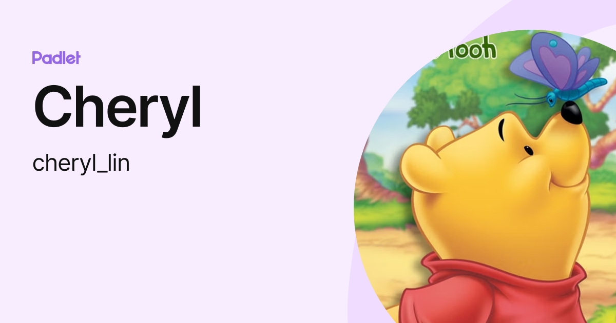 Cheryl (cheryl_lin) profile | Padlet