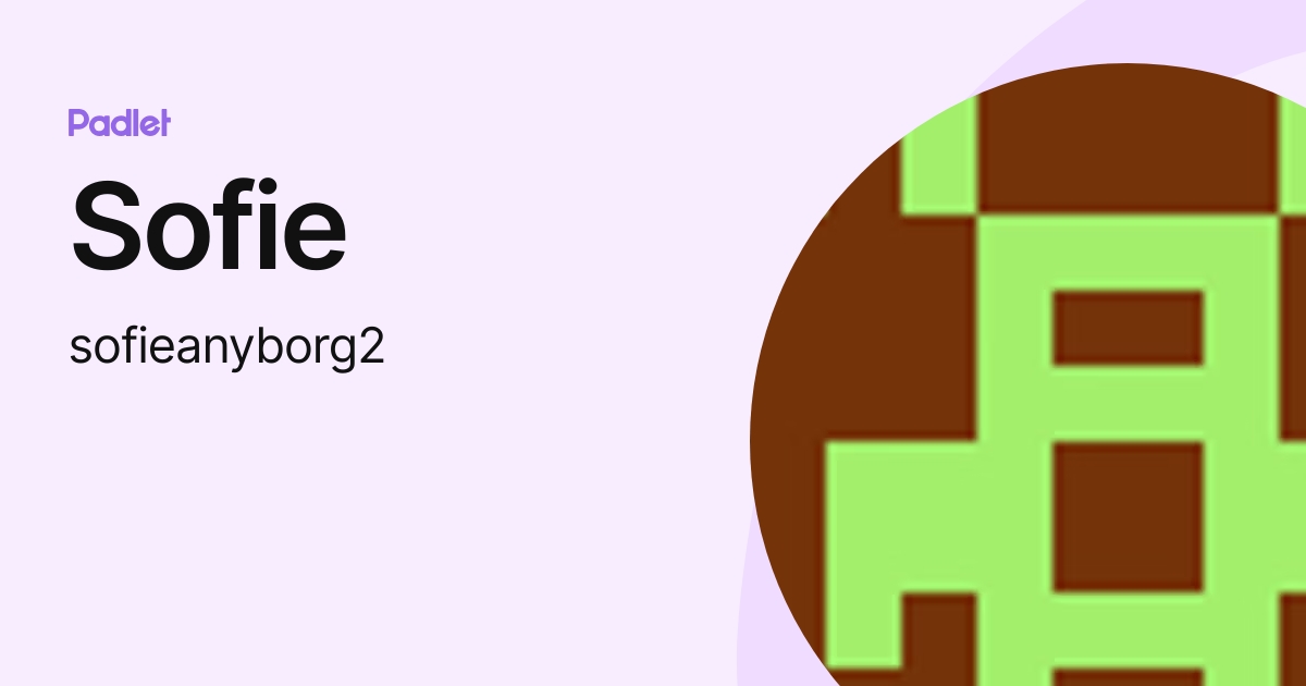 Sofie (sofieanyborg2) profile | Padlet