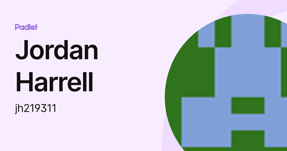 Jordan Harrell (jh219311) profile | Padlet