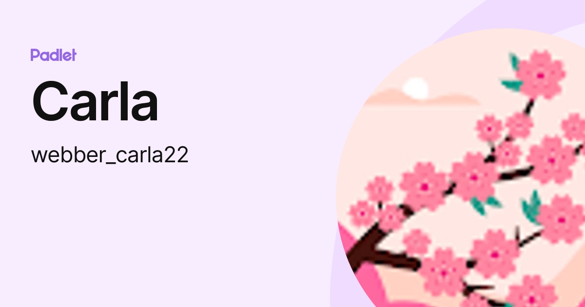 Carla (webber_carla22) profile | Padlet