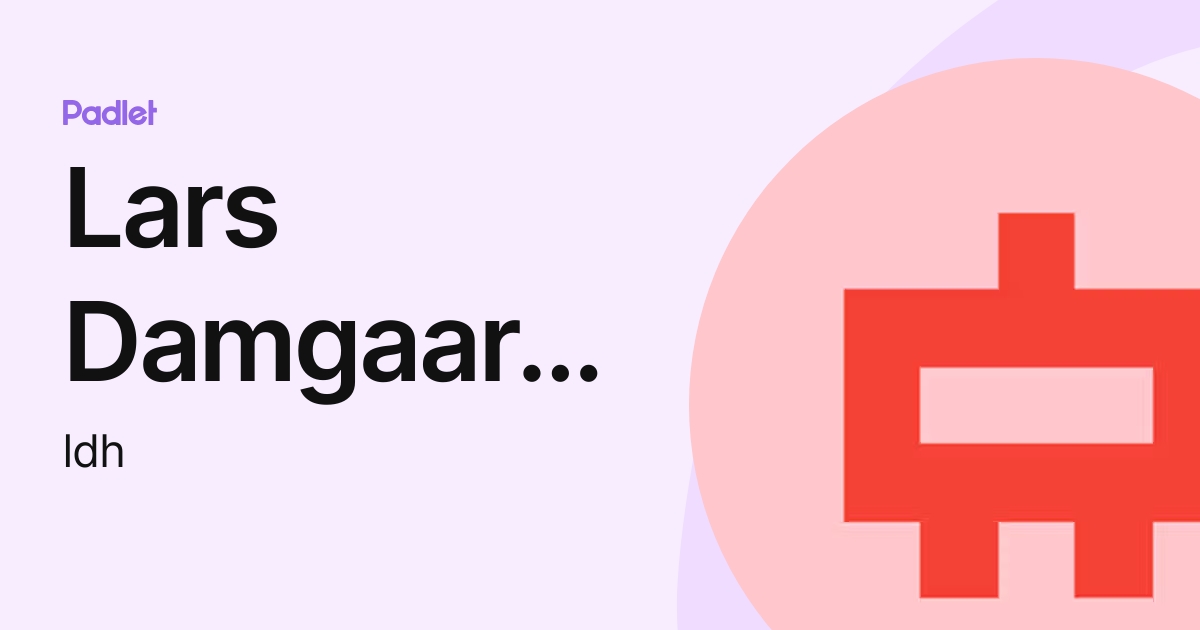 Lars Damgaard Hansen (ldh) profile | Padlet