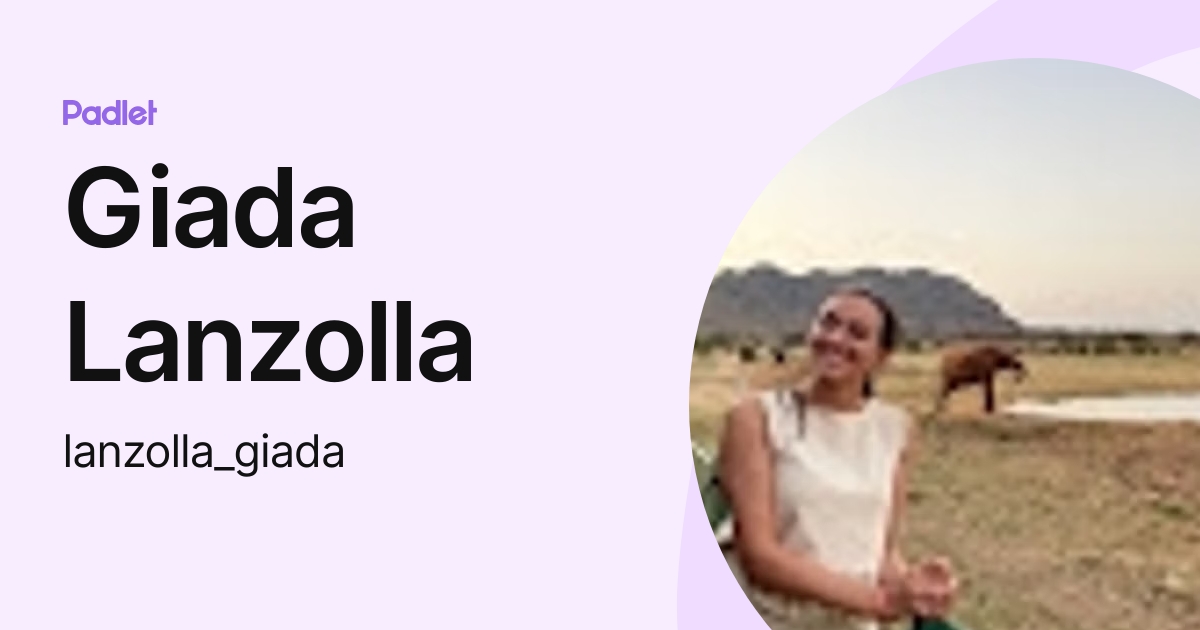 Giada Lanzolla (lanzolla_giada) profile | Padlet