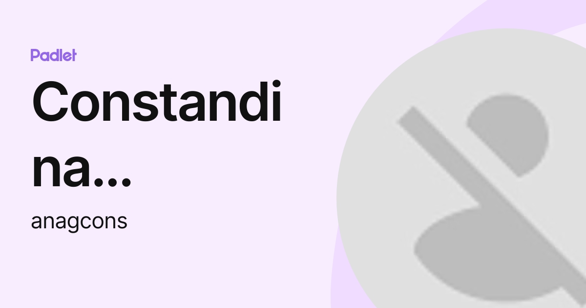 Constandina (Connie) Anagnos (anagcons) profile | Padlet