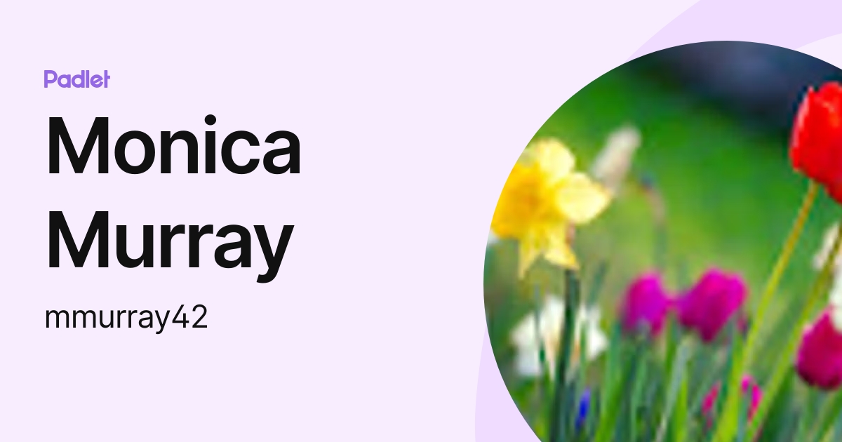 Monica Murray (mmurray42) profile | Padlet