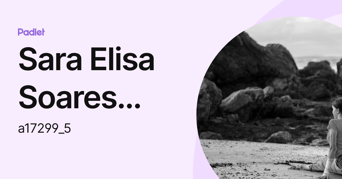 Sara Elisa Soares Cordeiro (a17299_5) profile | Padlet