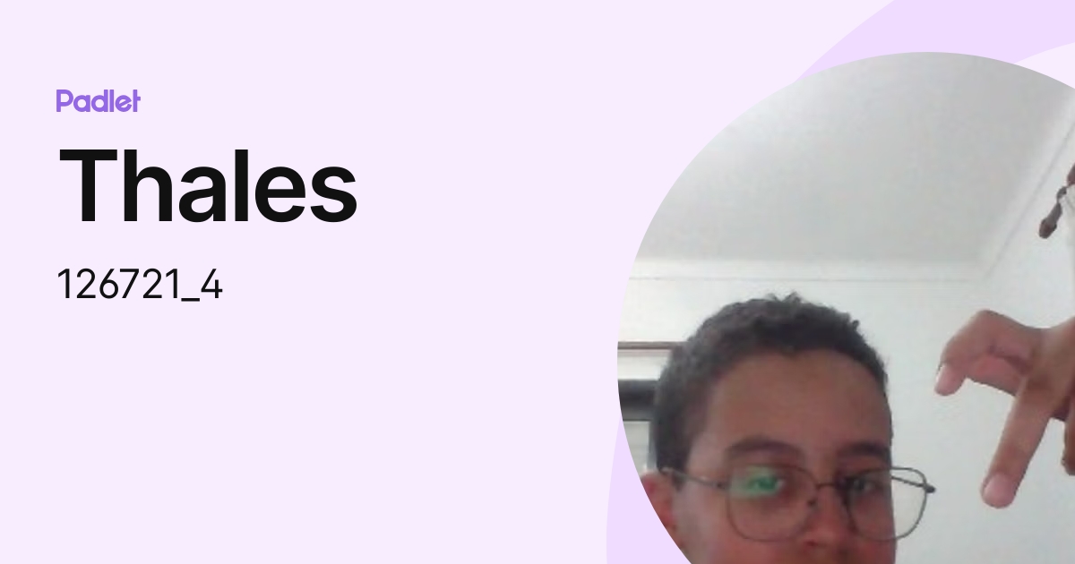 Thales (126721_4) profile | Padlet