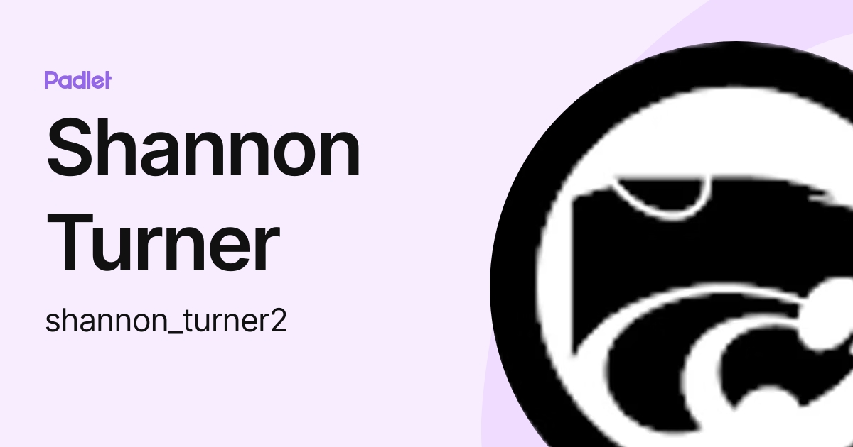 Shannon Turner (shannon_turner2) profile | Padlet