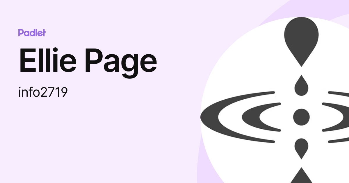 Ellie Page (info2719) profile | Padlet
